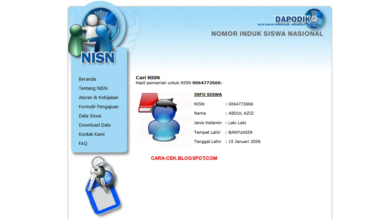 Cek NISN Dengan Nama Kini Lebih Mudah Akurat Dan Terupdate Hot