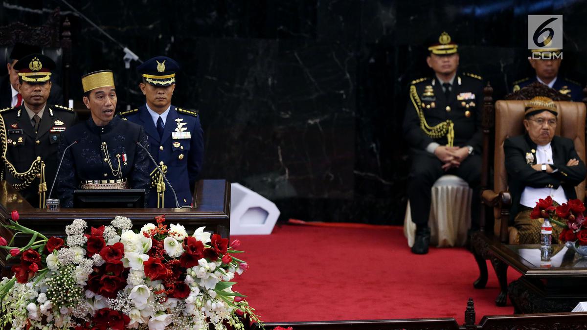 PHOTO Pidato Kenegaraan Jokowi Di Depan DPR RI DPD RI Foto