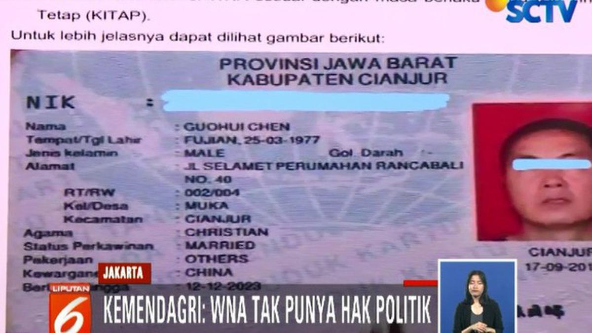 WNA Punya E-KTP Berasal dari Tiongkok, Rusia, dan Filipina