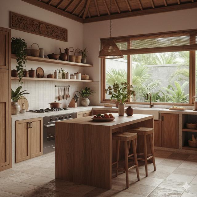 8 Model Dapur Bali yang Modern dan Etnik, Beri Sentuhan Tradisional ...