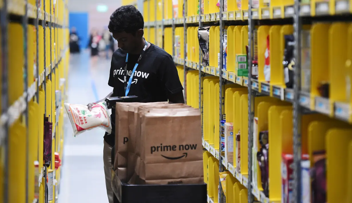 Mengunjungi Gudang Baru Amazon yang Dibuka di Singapura - Foto Liputan6.com