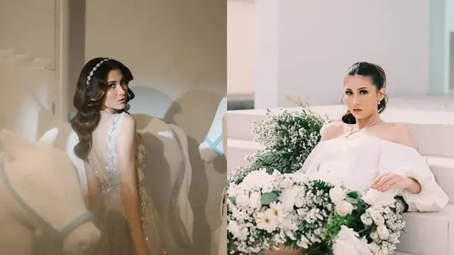 7 Pemotretan Celia Thomas dengan Dress Bernuansa Putih Ini Tampil ...