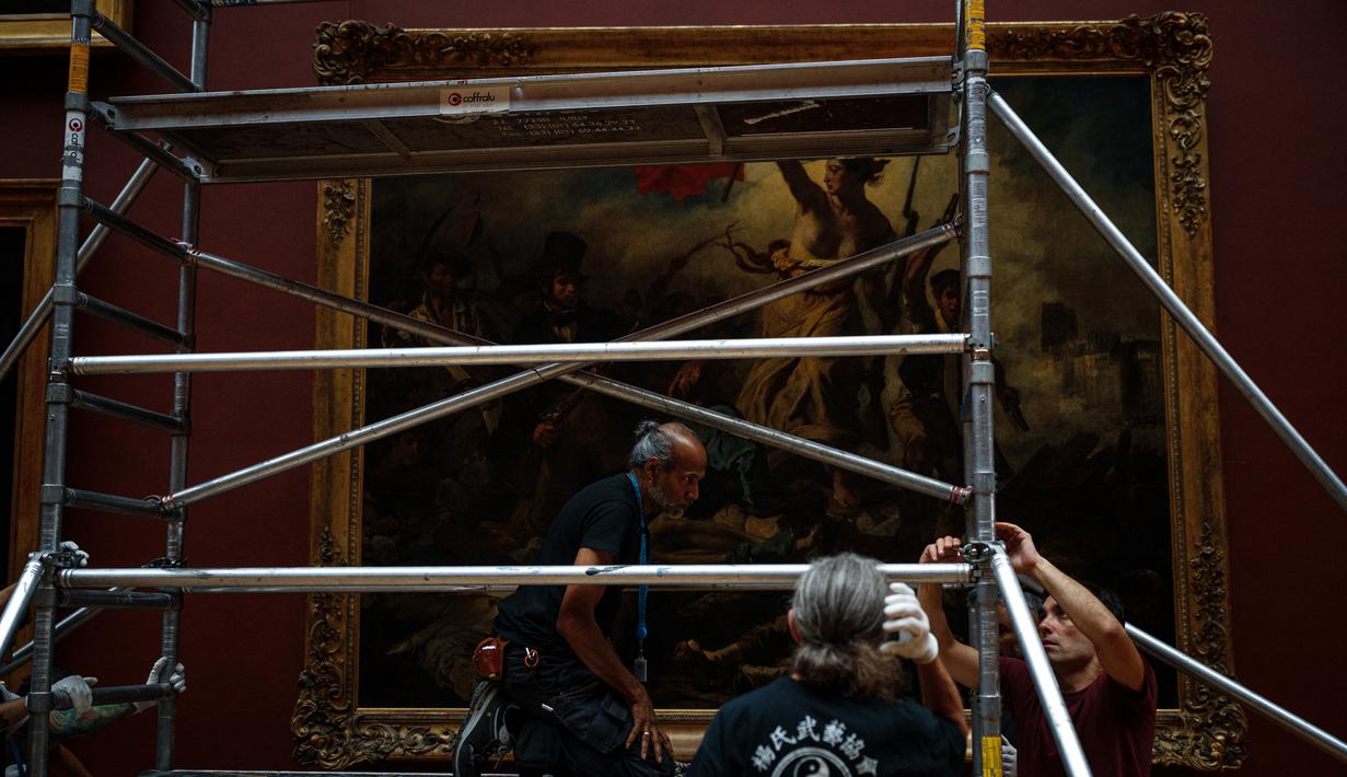 Lukisan Ikonik Prancis Liberty Akan Direstorasi di Museum Louvre