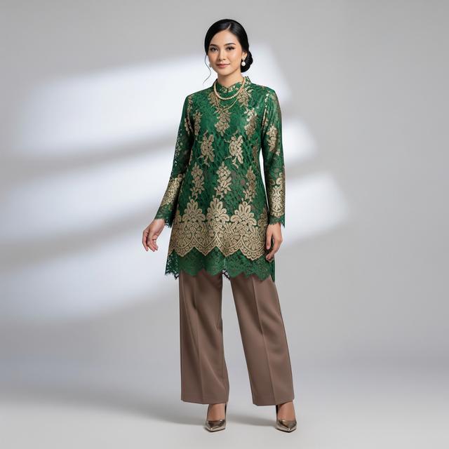 10 Model Atasan Brokat Elegan untuk Gaya Formal, Tampil Memukau di ...