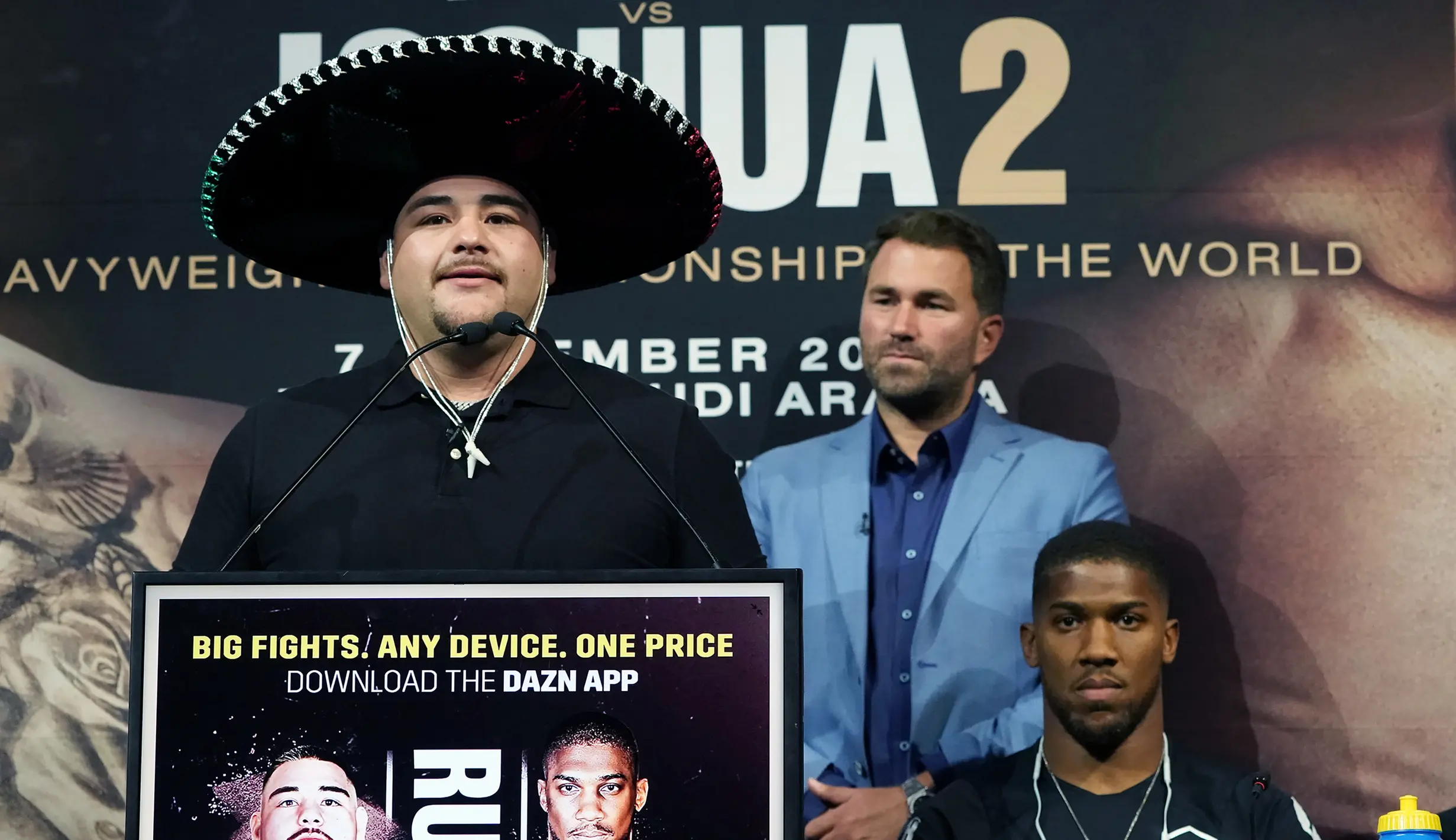 FOTO: Duel Ulang, Anthony Joshua Yakin Kalahkan Andy Ruiz Jr di Arab ...