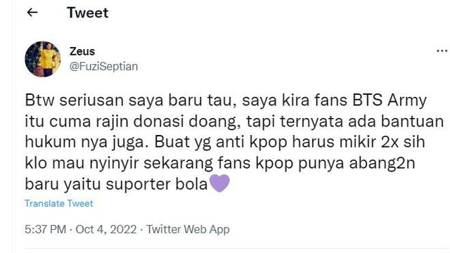 Empati dan Tanggap, Donasi BTS ARMY Indonesia untuk Korban Kanjuruhan ...