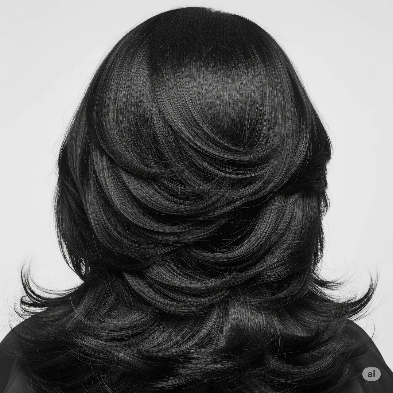 6 Model Rambut Layer Panjang Lurus Tampak Belakang yang Sedang Tren ...