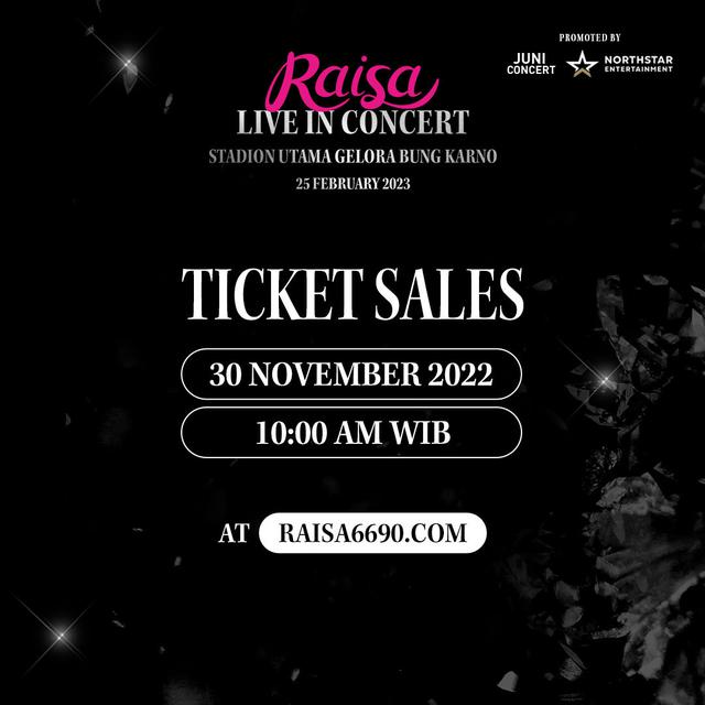 Penjualan Tiket Konser Raisa di Stadion Utama Gelora Bung Karno Dibuka ...