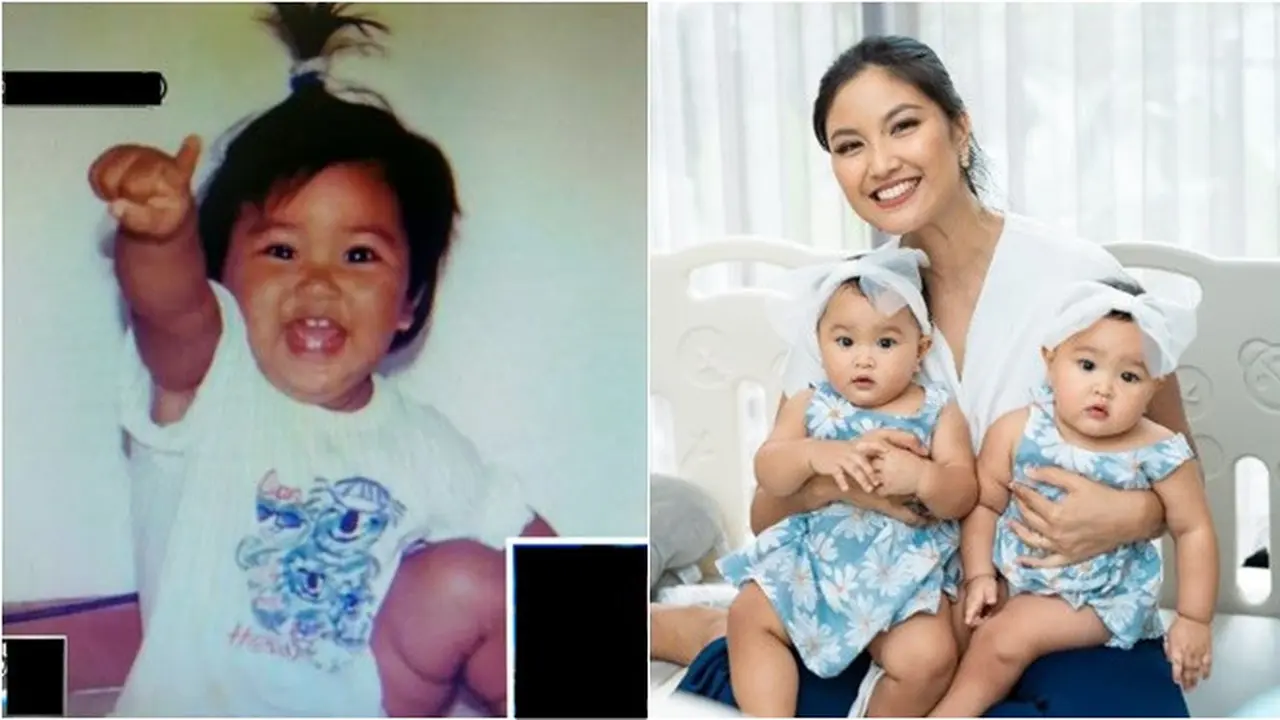 Potret Masa Kecil 6 Artis yang Kini Jadi Ibu Anak Kembar, Manisnya Enggak Luntur - Hot Liputan6.com