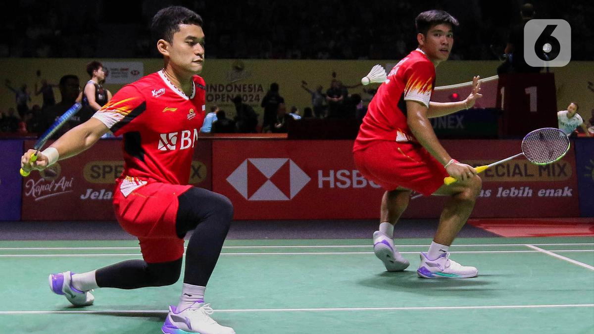 Indonesia Open 2024, Leo/Daniel Singkirkan Fajar/Rian - Foto Liputan6.com