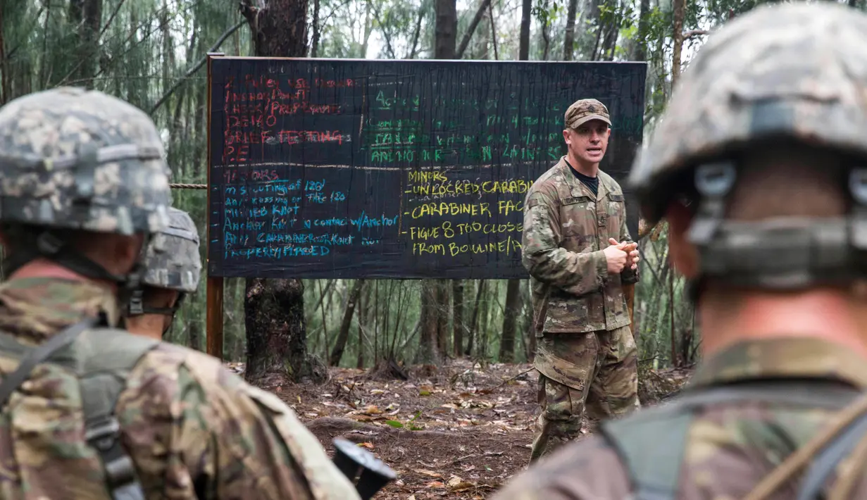Unjuk Kekuatan Tentara Amerika Serikat dalam Latihan Perang di Hutan ...