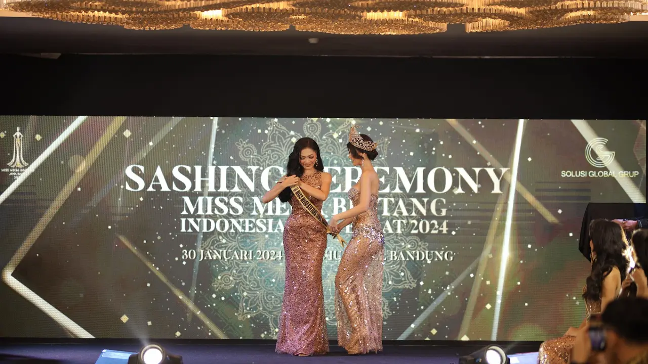 Ritassya Wellgreat Hadiri Sashing Ceremony untuk 10 Finalis Miss Mega Bintang Indonesia Jawa ...