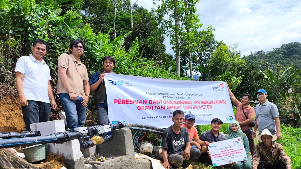 Telkom Salurkan Bantuan Sanitasi Air Bersih ke 232 Lokasi di Seluruh Indonesia - News Liputan6.com
