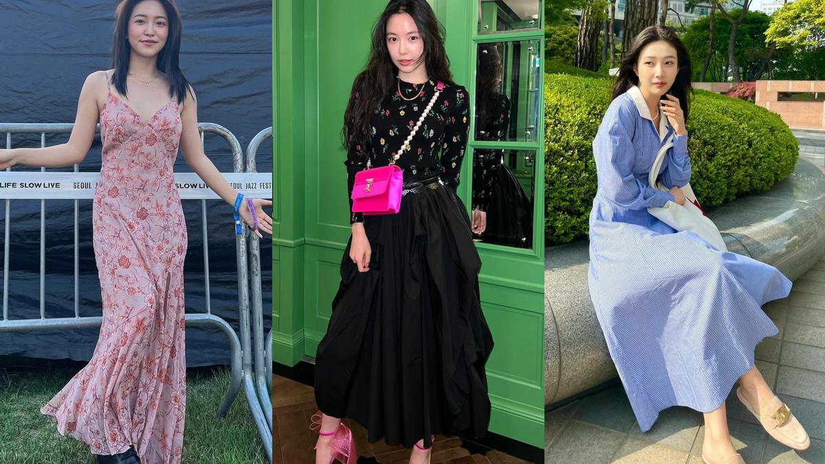 Inspirasi Mix and Match Dress ala Artis Korea - Photo Fimela.com