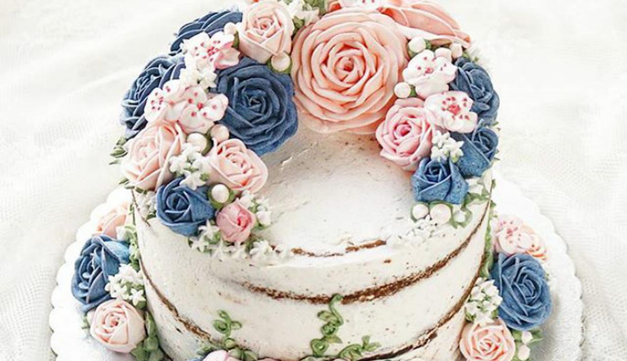 Cantik: Ragam Cake Bentuk Bunga-Bunga Bermekaran - Photo Fimela.com