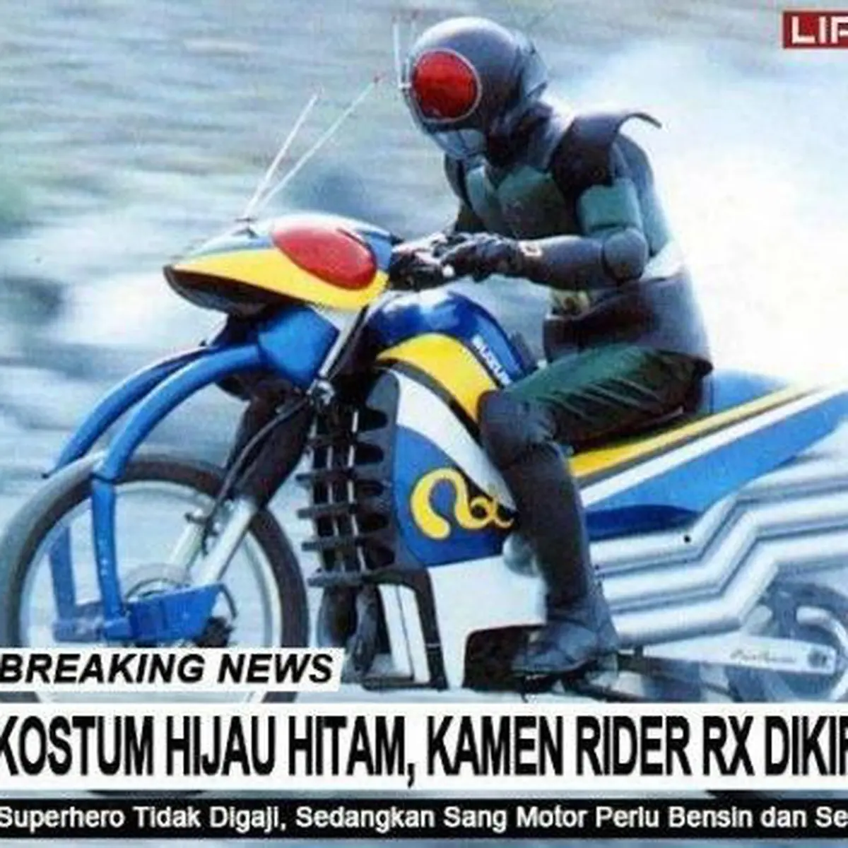 Memes Satria Baja Hitam 11 Potret Kocak Satria Baja Hitam Gabut Ini