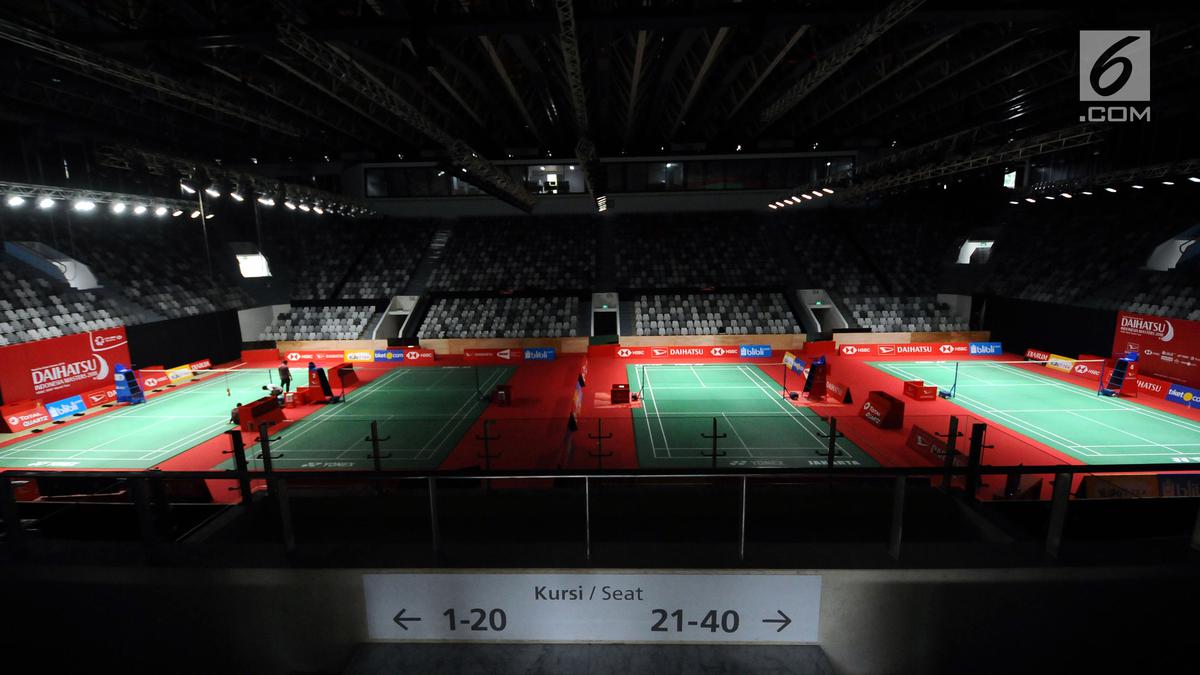 FOTO: Jelang Indonesia Masters 2018, Istora Senayan Terus Dibenahi