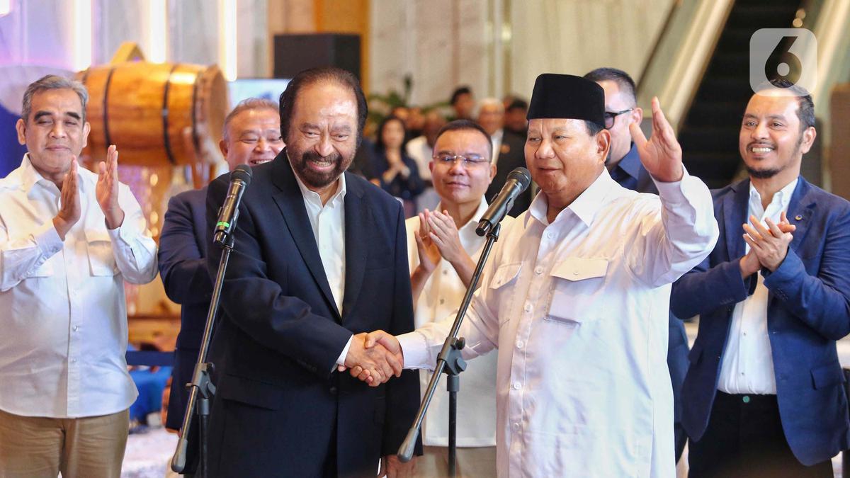 5 Fakta Terkait Prabowo Bertemu dengan Surya Paloh Usai Pengumuman Pilpres 2024 - News Liputan6.com