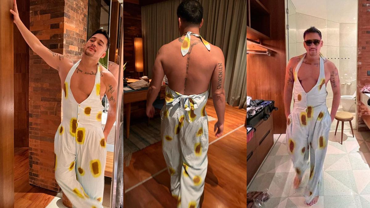 Penampilan Mario Lawalata Pakai Jumpsuit Backless, Sedot Perhatian ...