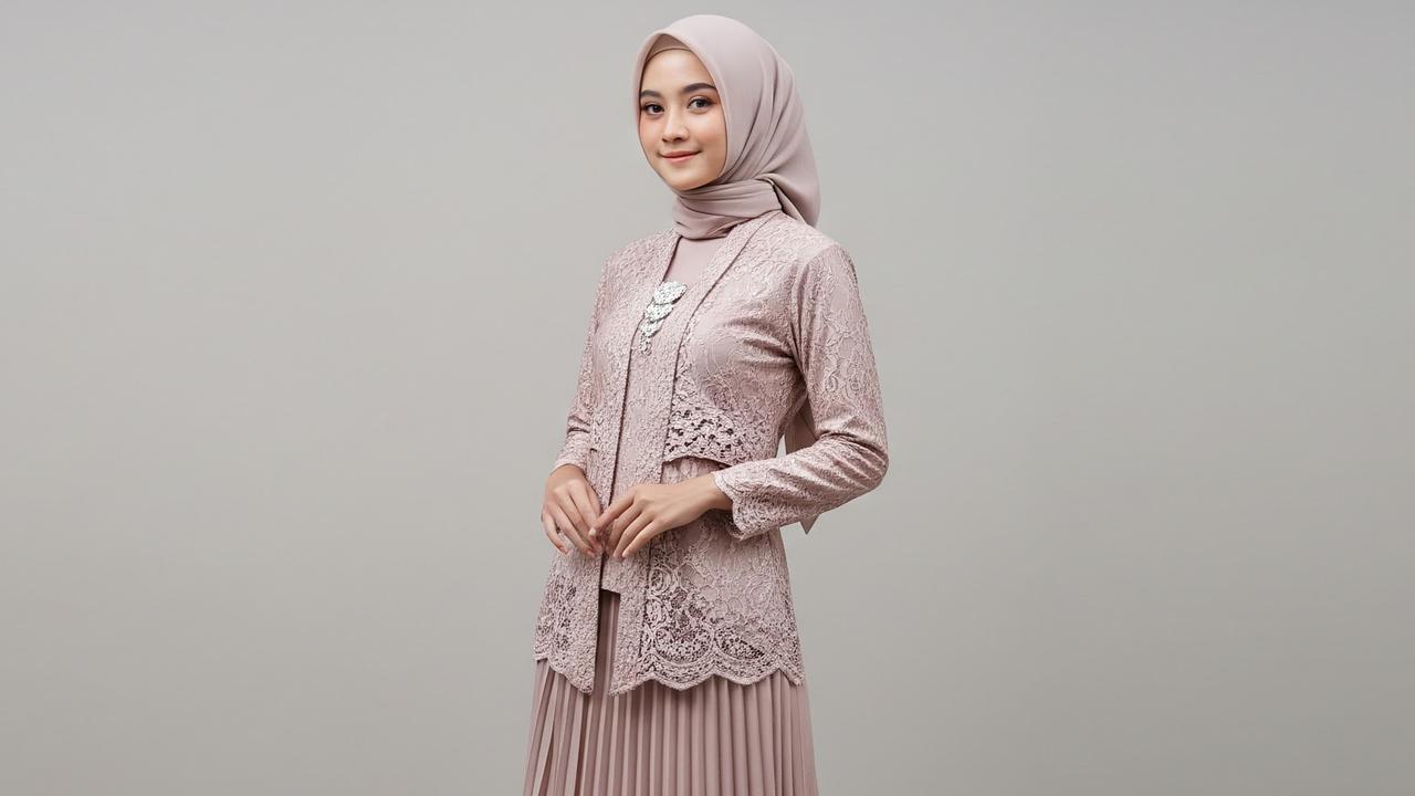 8 Inspirasi Model Kebaya Modern dengan Rok Plisket di 2025, Stylish ...