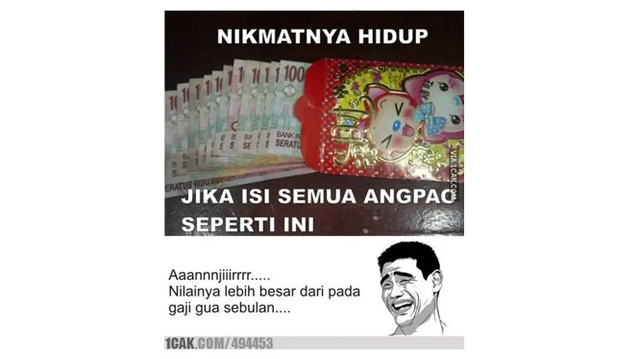 7 Meme Lucu Isi Angpao Ini Sukses Bikin Ketawa - Hot Liputan6.com
