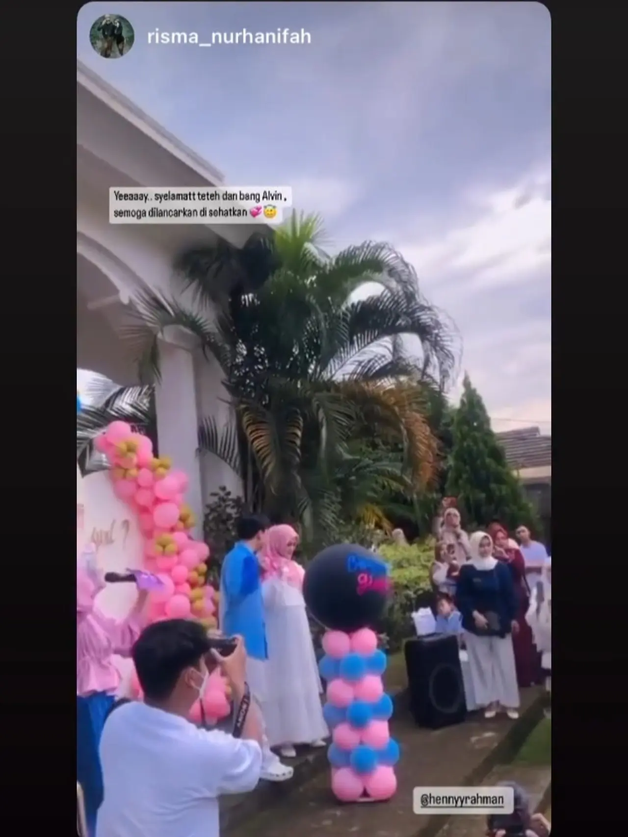 6 Momen Alvin Faiz dan Henny Rahman Gelar Gender Reveal Party di Tujuh ...
