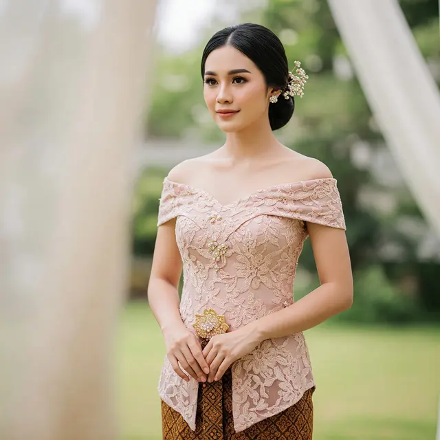 6 Model Kebaya Simple Modern untuk Pesta Pernikahan 2025 - Hot Liputan6.com