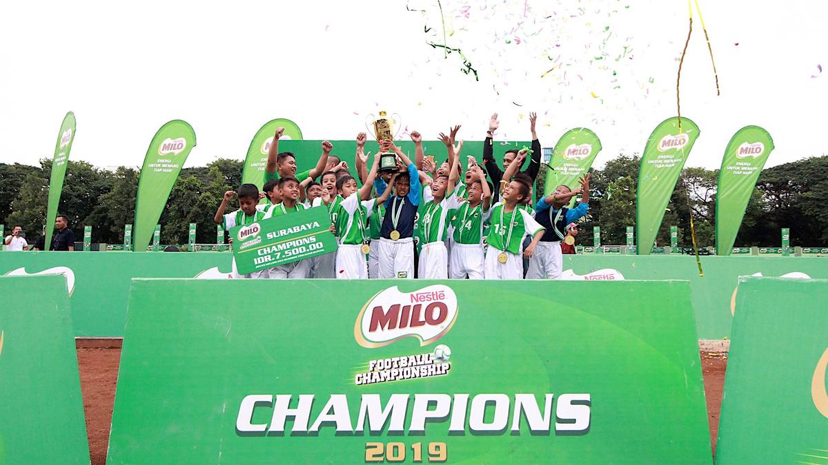 Tim Asal Malang Juarai MILO Football Championship 2019 Surabaya