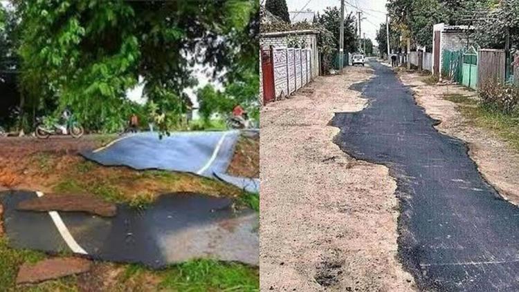 10 Potret Kerusakan Aspal Jalan yang di Luar Nalar, Bisa Dikelupas ...