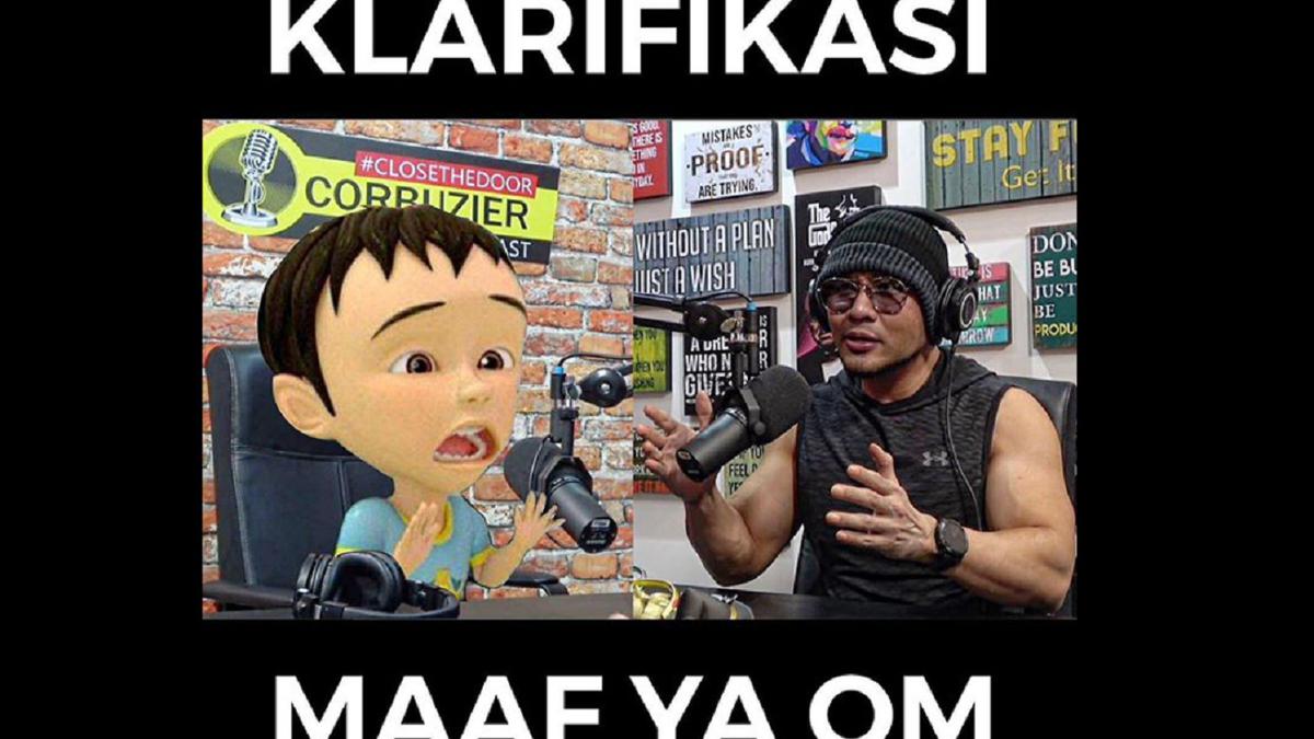Meme Fizi Minta Maaf di Podcast Deddy Corbuzier: Sudah Jangan ...