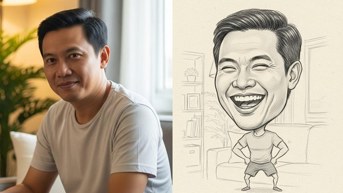 Cara Bikin Foto Karikatur Kepala Besar Badan Kecil yang Lucu, Lengkap ...