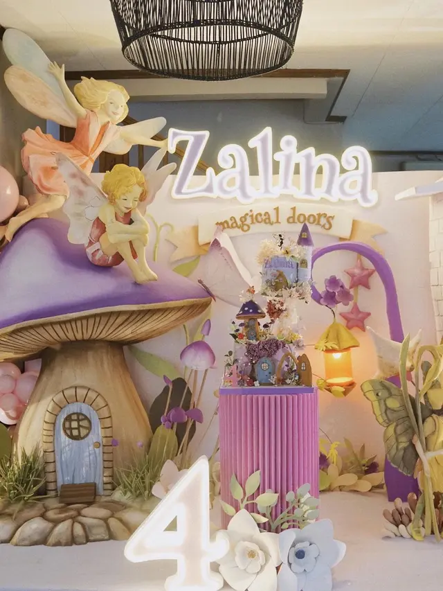 7 Potret Ulang Tahun Putri Raisa ke-4, Rayakan dengan Tema Fairies ...