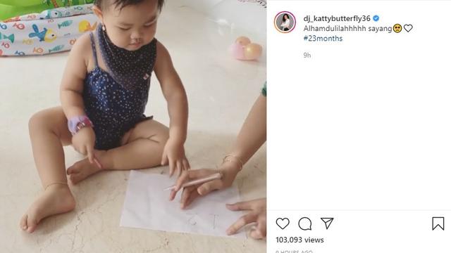 Anak DJ Katty Butterfly Baru 2 Tahun Sudah Bisa Berhitung Dalam 3 ...