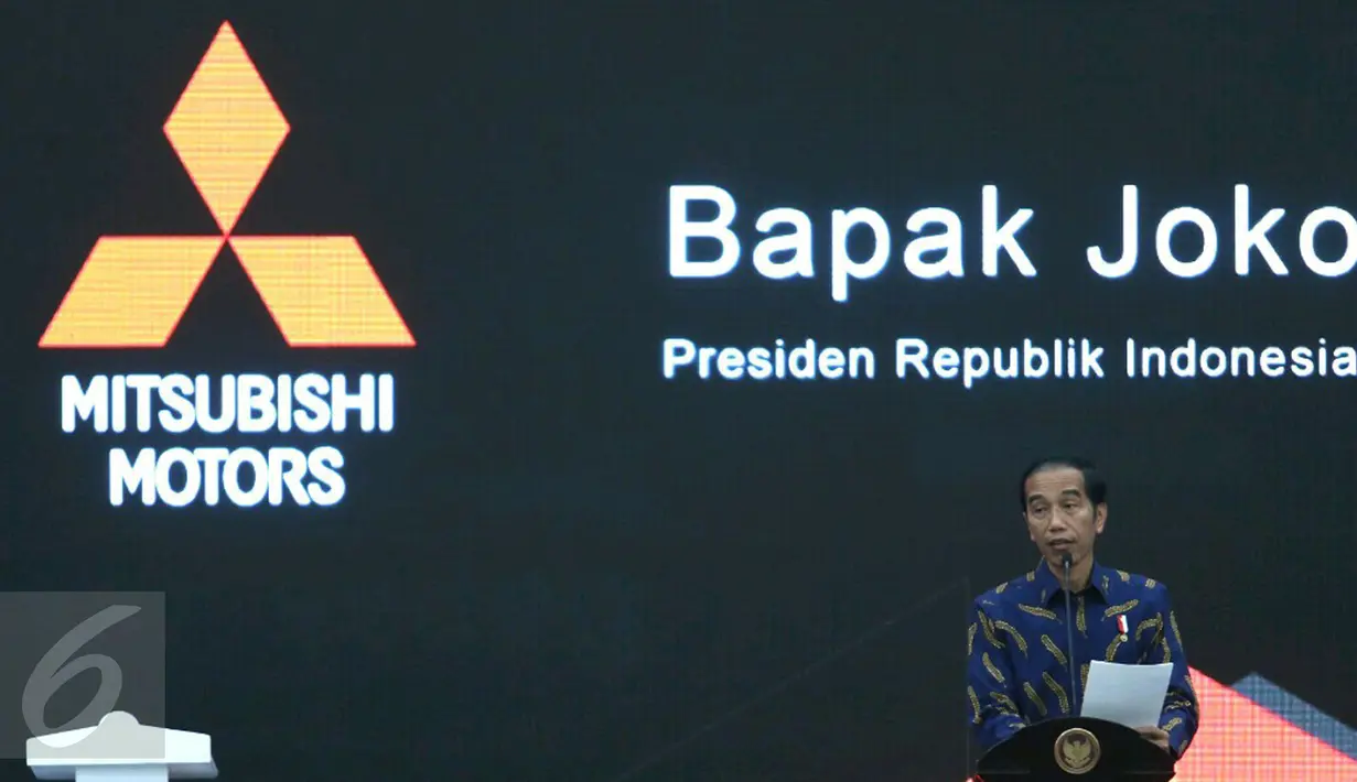 Jokowi Resmikan Pabrik Baru Mitsubishi - Foto Liputan6.com