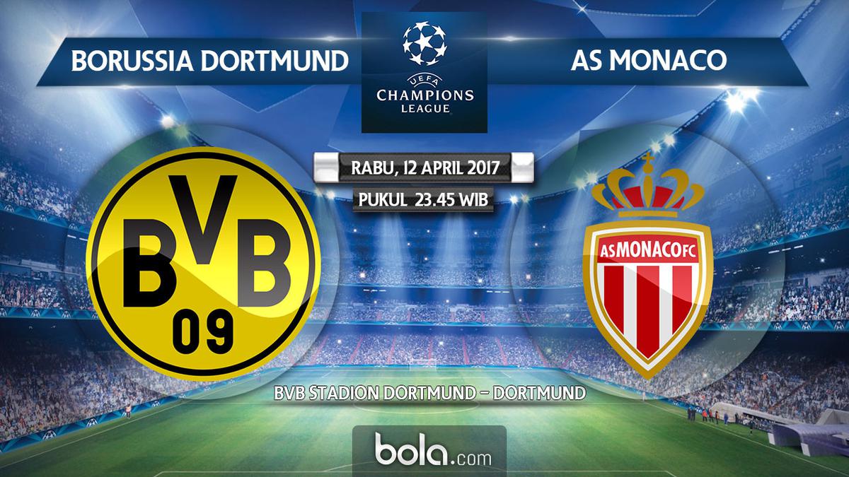 Susunan Pemain Borussia Dortmund Vs AS Monaco - Dunia Bola.com