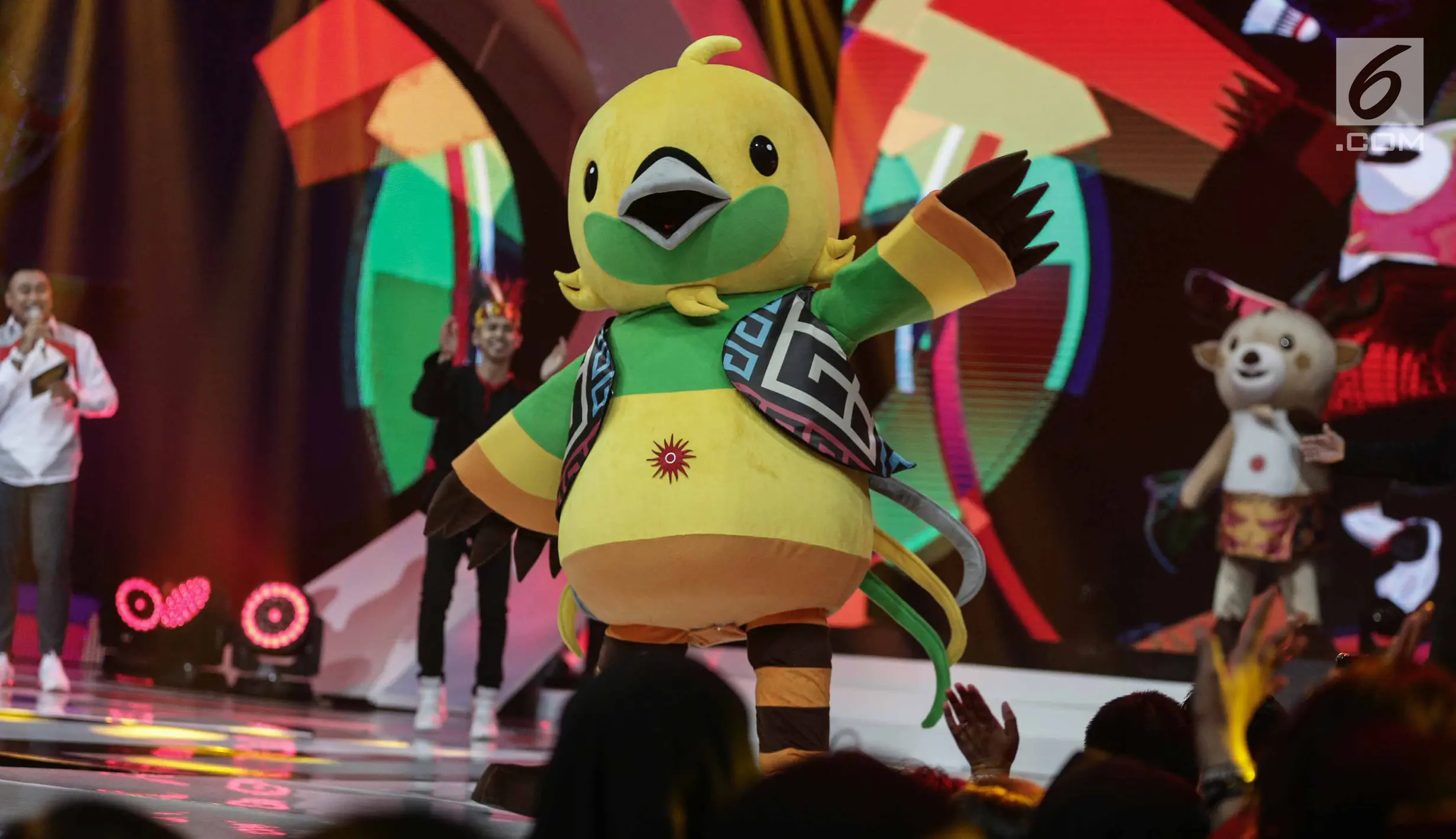 FOTO: Mengenal Lebih Dekat Tiga Maskot Asian Games 2018 - Foto Liputan6.com