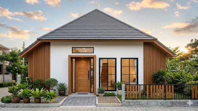 7 Inspirasi Rumah Minimalis Atap Limasan Modern Tampak Depan: Estetik ...