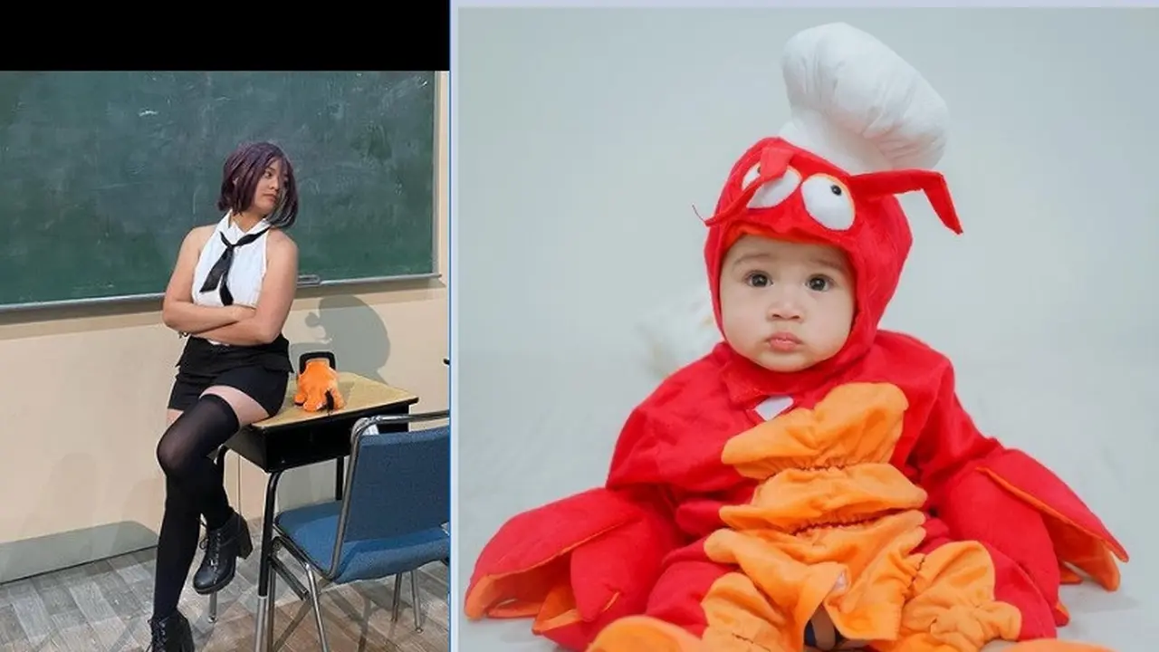 6 Potret Anak Artis Cosplay Bikin Gemas: Rayyanza Imut Jadi Lobster ...