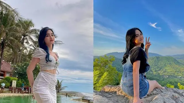 6 Momen Seru Liburan Penyanyi Dangdut Arlida Putri, Pantai Hingga Naik Gunung - Surabaya ...