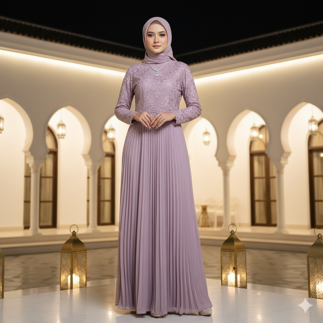 7 Tren Model Gamis Pleated untuk Ramadan 2026 yang Bikin Siluet Tampak ...