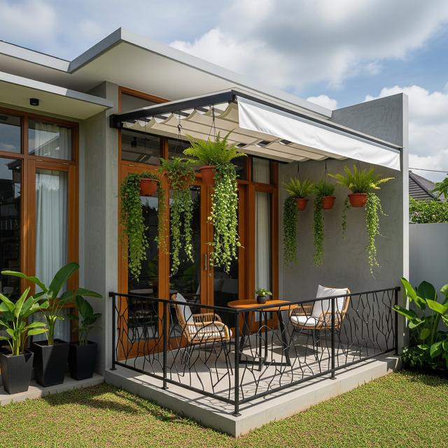 9 Ide Teras Mini ala Kafe Kekinian Tanpa Boros, Bikin Betah di Rumah