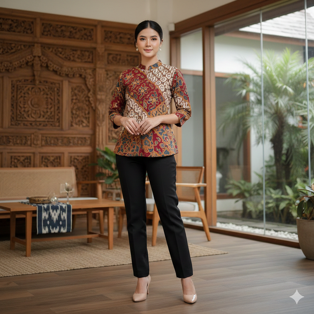 9 Model Atasan Batik Etnik Terbaru 2026, Kombinasi Tradisional dan ...