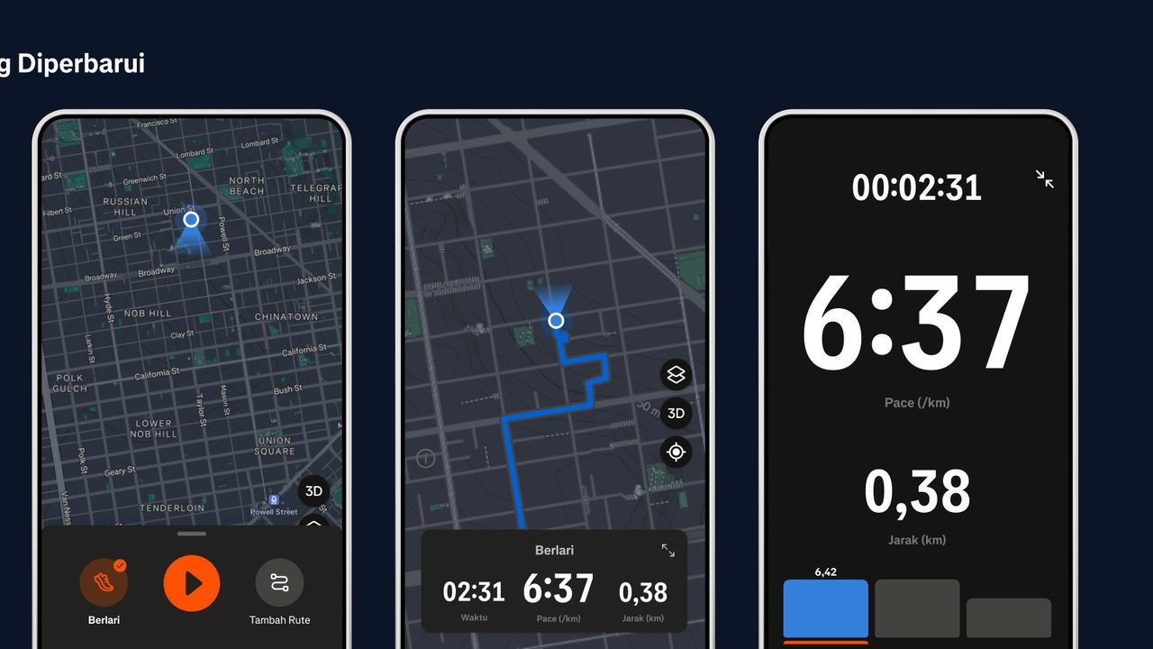 Strava Update Tampilan Baru Perekaman hingga Peta Lebih Pintar