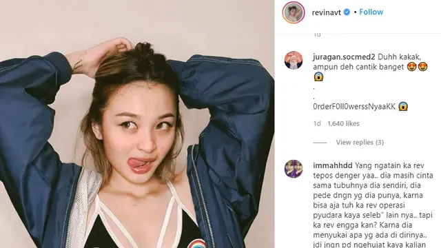 Pamer Foto Seksi, Revina VT Ramai Dikomentari Polusi Visual - ShowBiz ...