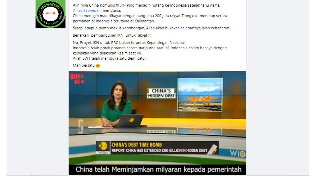 Cek Fakta: Tidak Benar Berita Presiden China Tagih Utang atau Dibayar ...