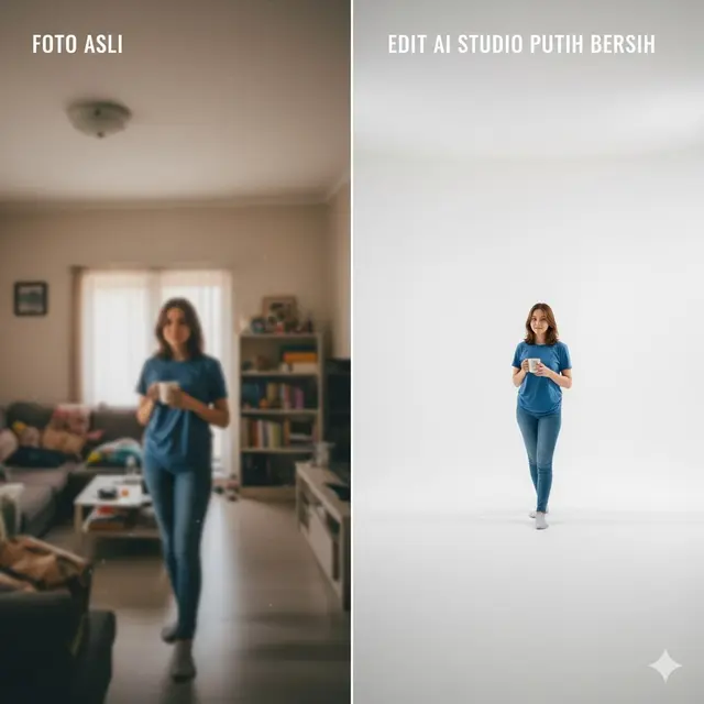 15 Prompt Edit Foto AI Ganti Background Jadi Studio Aesthetic, Ubah ...