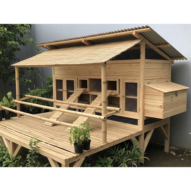 7 Model Kandang Ayam Umbaran Modern yang Tidak Bau dan Estetik dengan ...