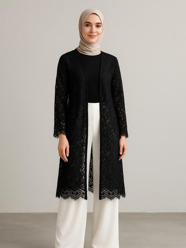 8 Inspirasi Model Outer Brokat Panjang dan Pendek Terbaru 2025, Pilihan ...