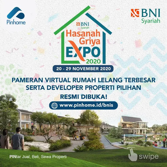 Pinhome dan BNI Syariah Mengadakan Virtual Event Properti dan Lelang ...