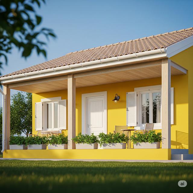 8 Ide Rumah Sederhana Warna Kuning dan Kombinasinya: Cerah dan Penuh Gaya